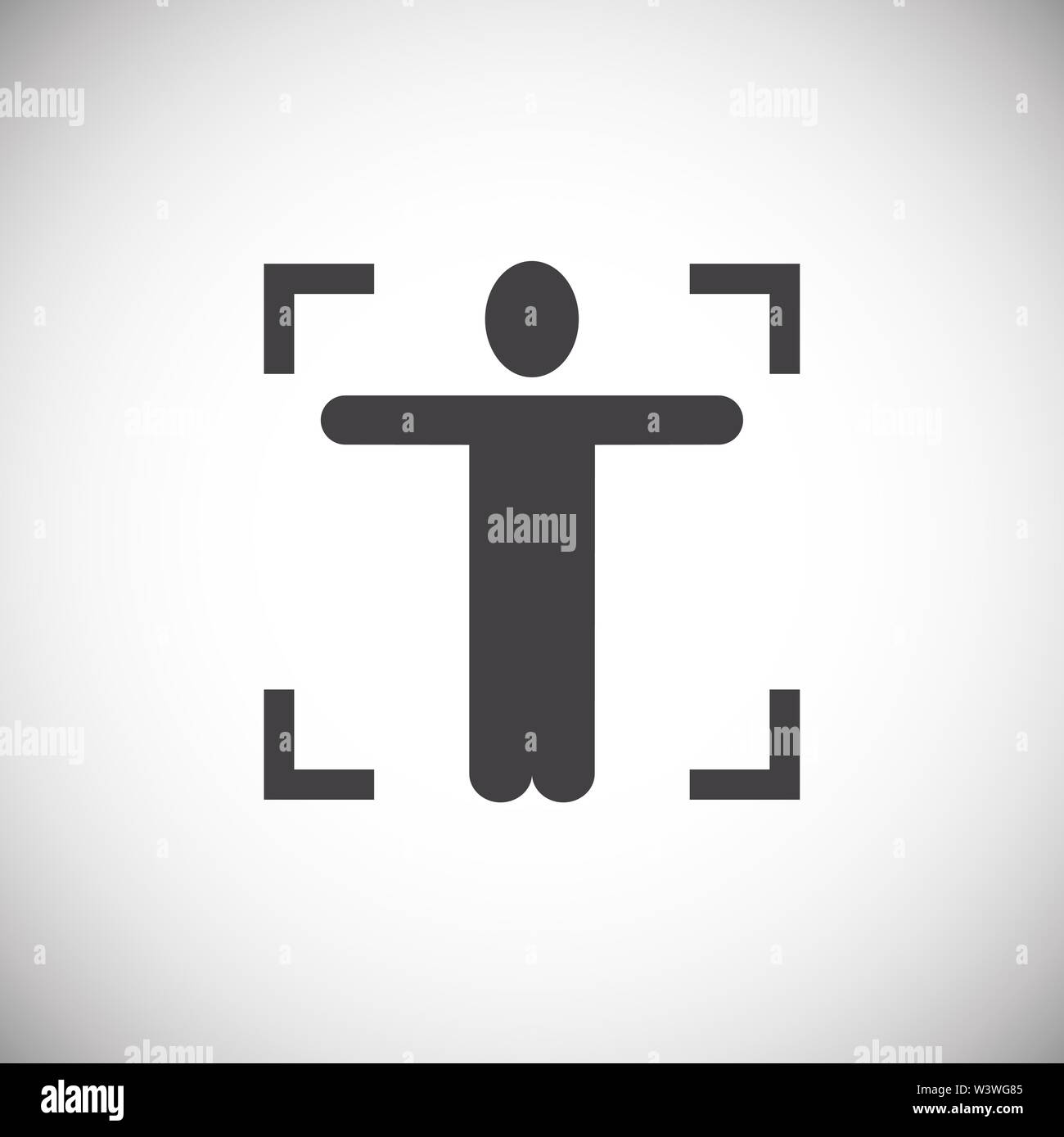 Human scanning related icon on background for graphic and web design ...