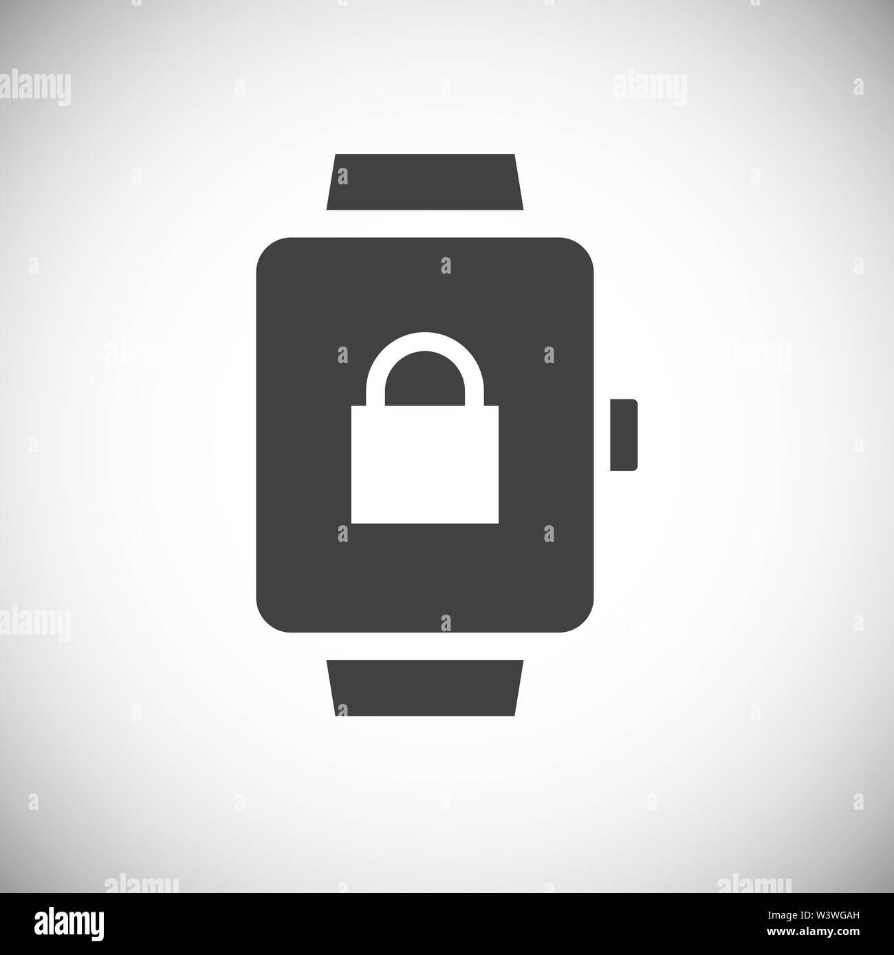 Smart lock icon on background for graphic and web design. Simple ...
