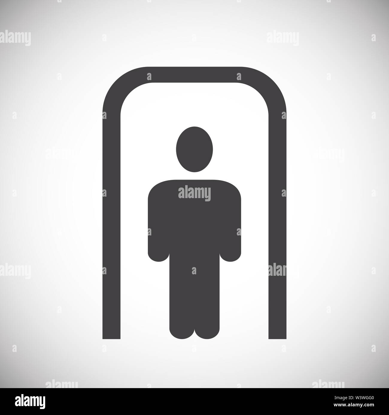 Human scanning related icon on background for graphic and web design ...