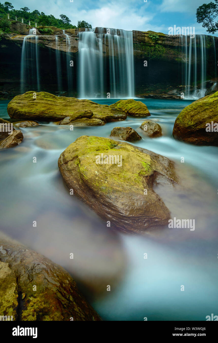 Krang Suri Waterfall near jaintia Hills,Meghalaya,India Stock Photo - Alamy