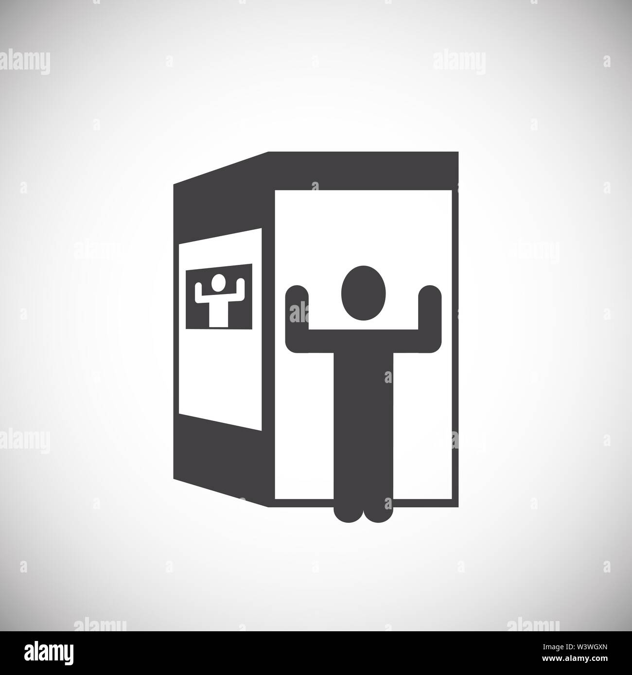 Human scanning related icon on background for graphic and web design ...