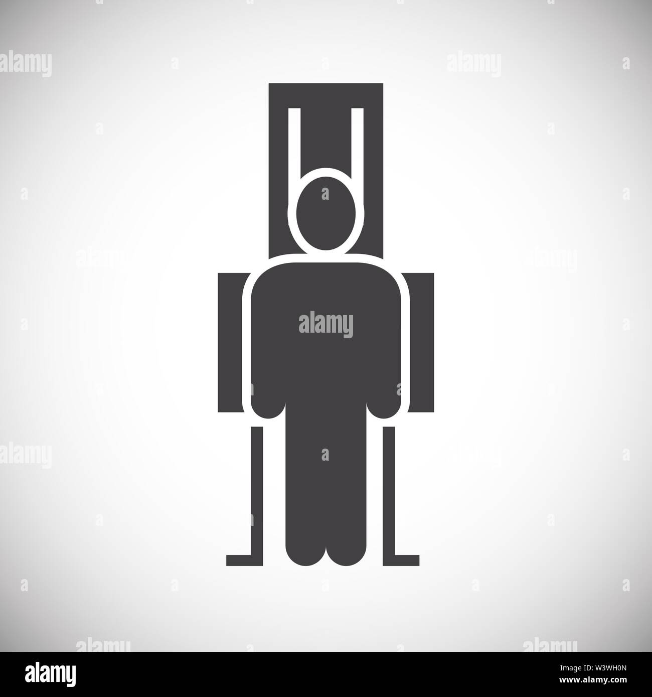 Human scanning related icon on background for graphic and web design ...