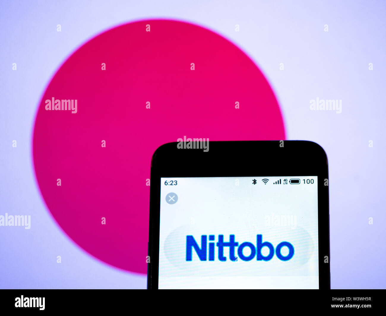 In this photo illustration the Nitto Boseki Co., Ltd. logo is seen ...