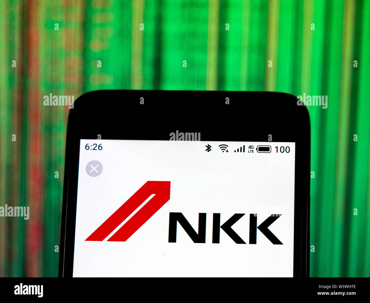 In this photo illustration the NKK SWITCHES Co., Ltd. logo is seen ...