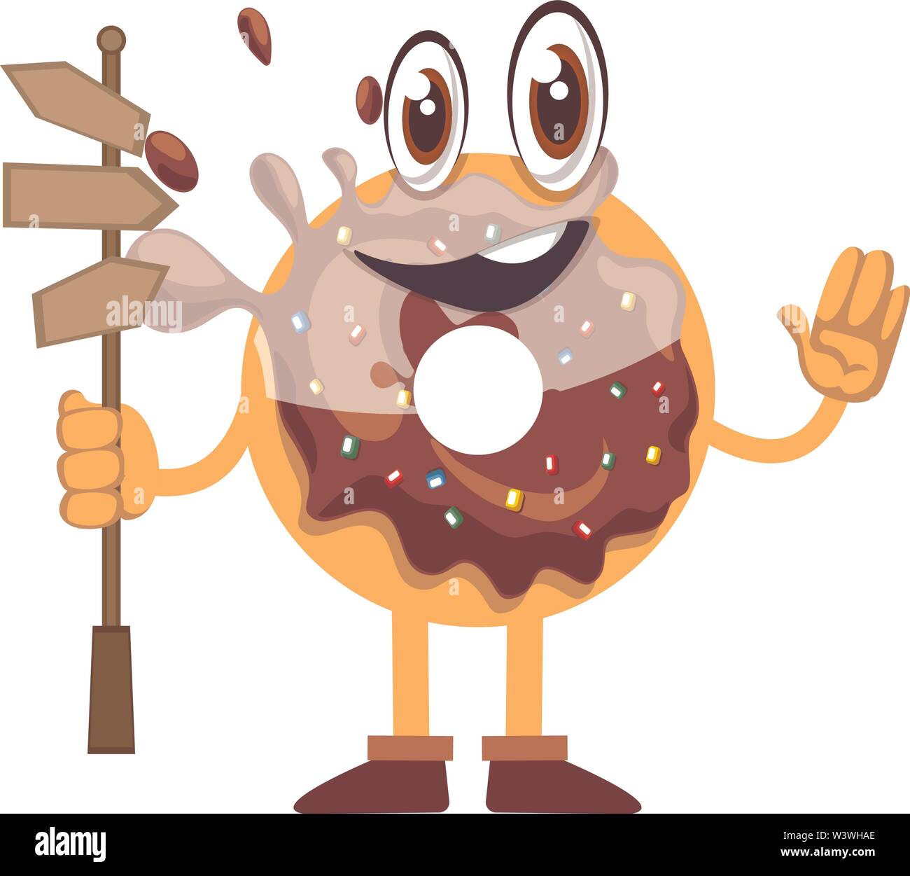 Road sign on ring Stock Vector Images - Alamy