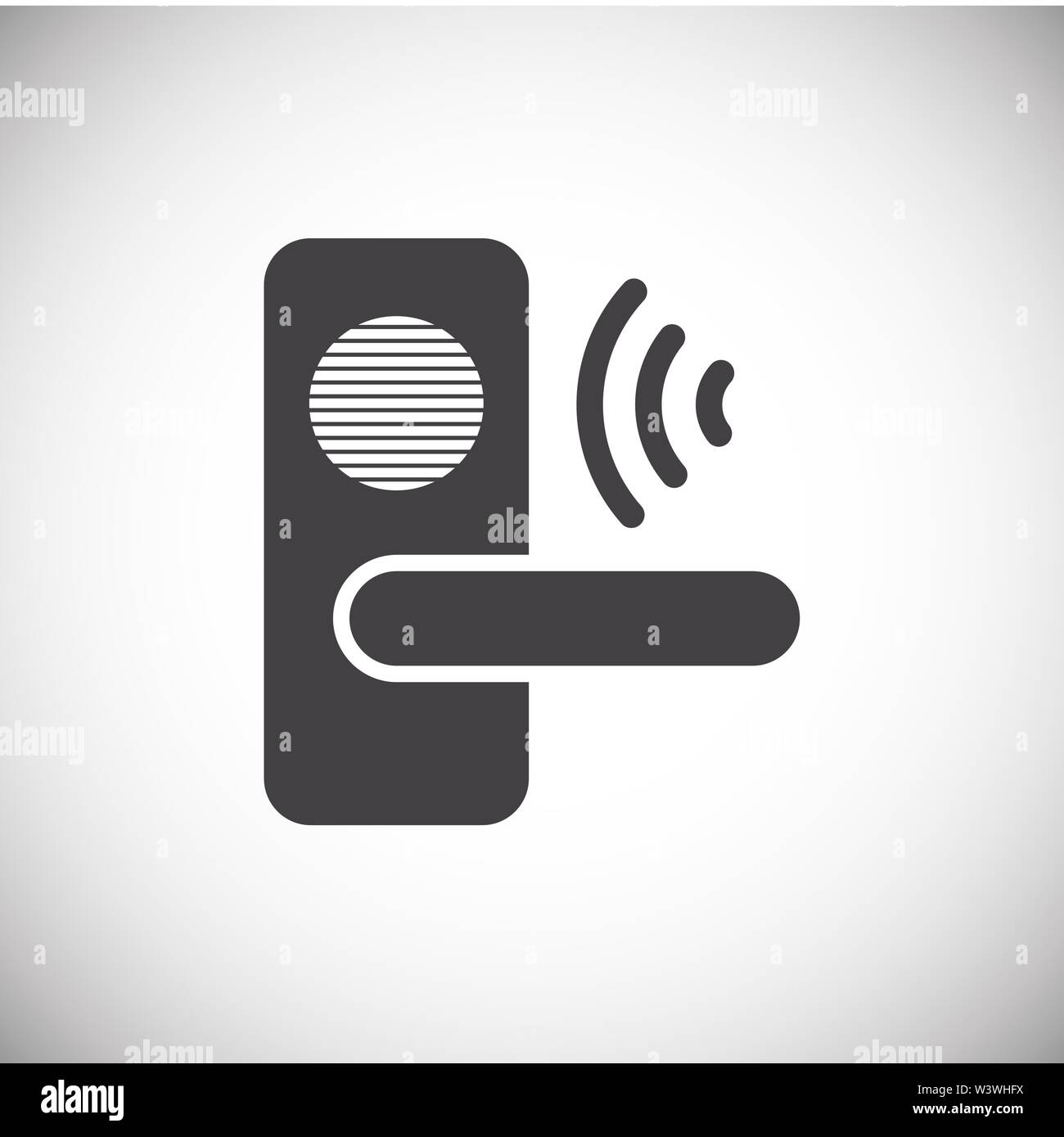 Smart lock icon on background for graphic and web design. Simple ...