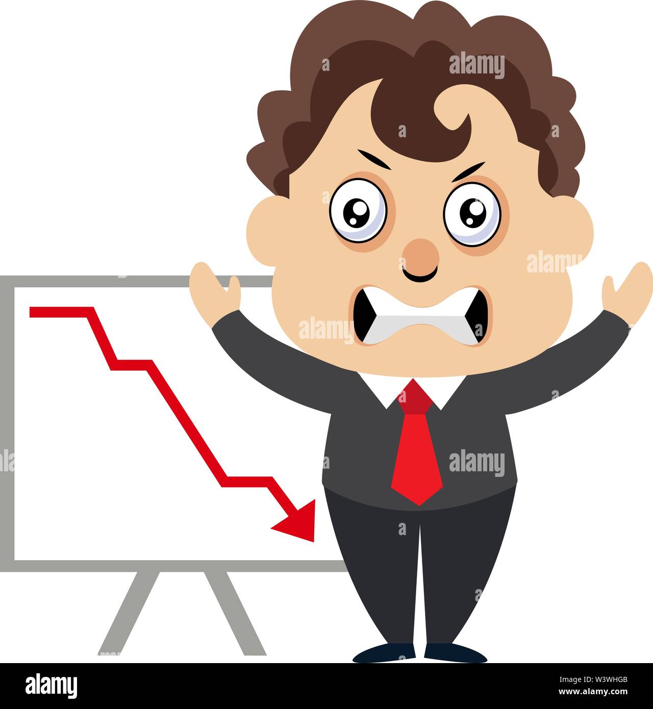 Stock price drop cartoon hi-res stock photography and images - Alamy