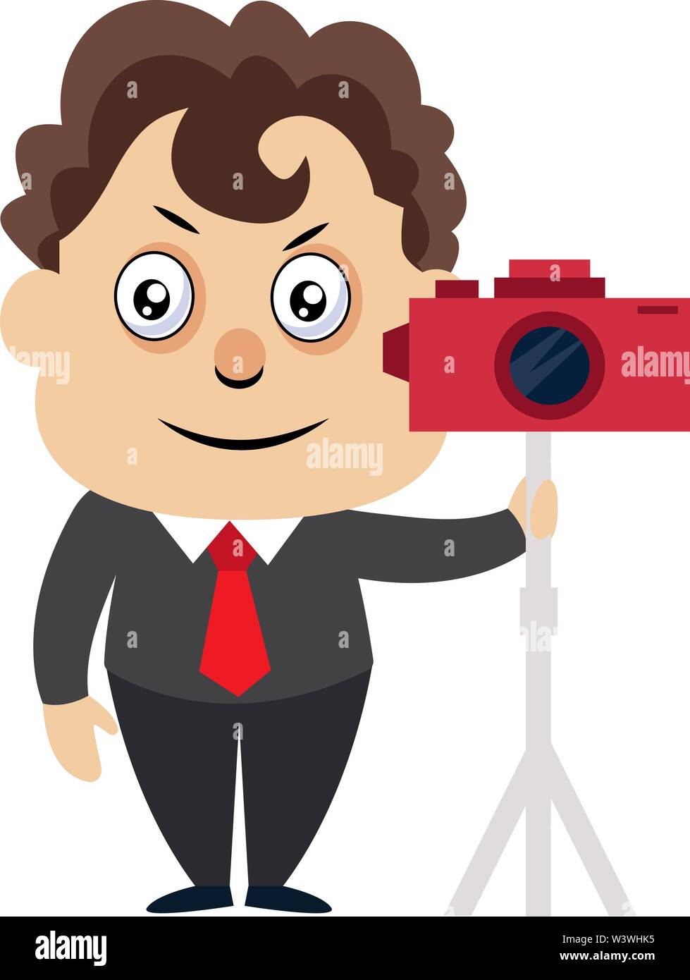 Camera man drawing Stock Vector Images - Alamy
