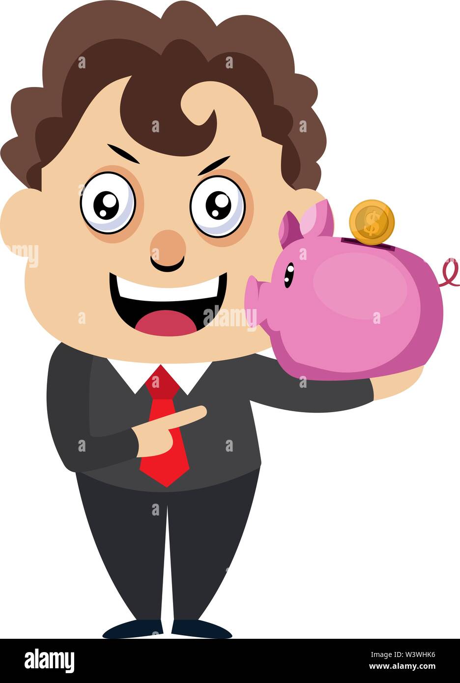 Illustration design economy human Cut Out Stock Images & Pictures - Alamy