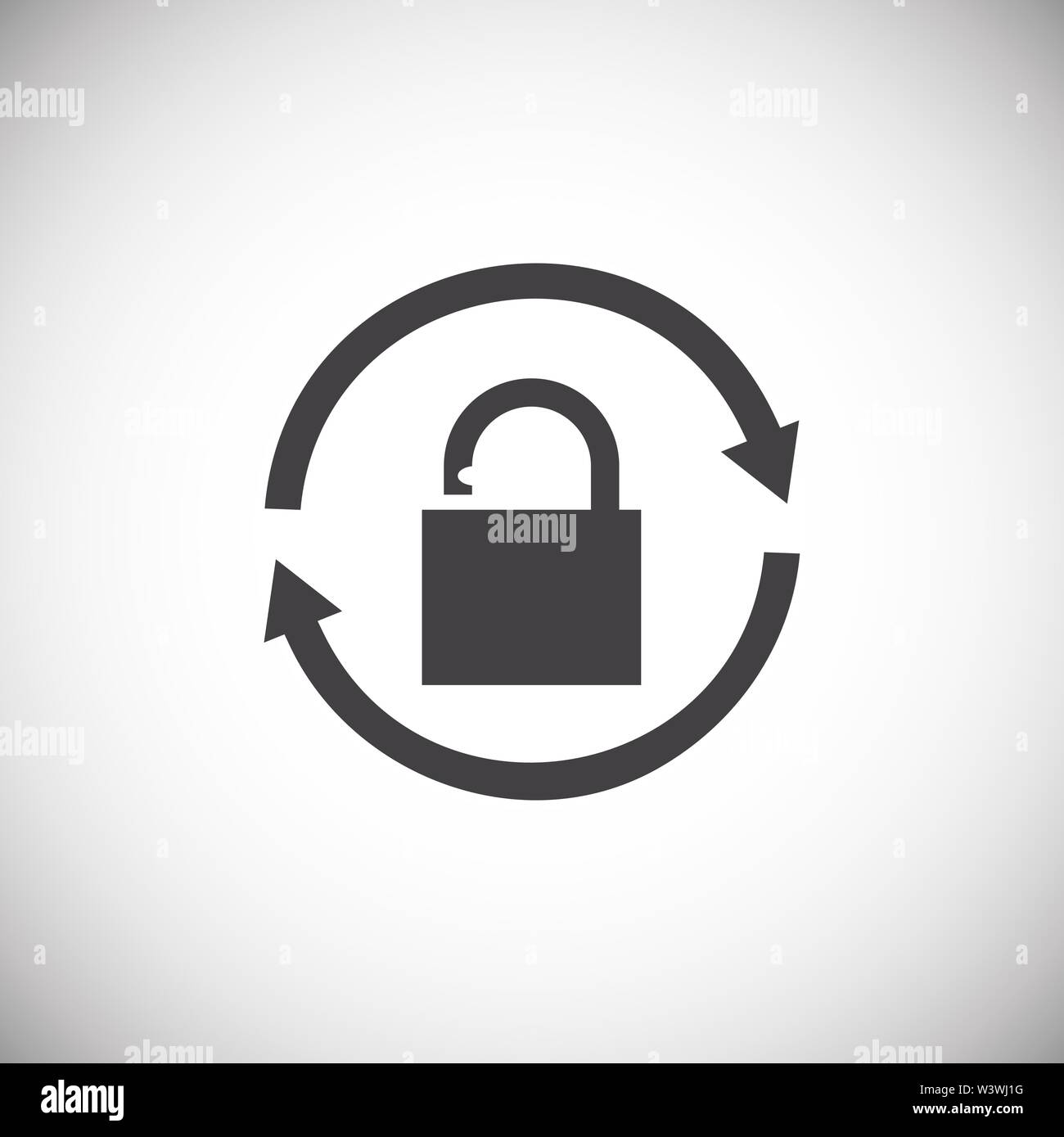Smart lock icon on background for graphic and web design. Simple ...