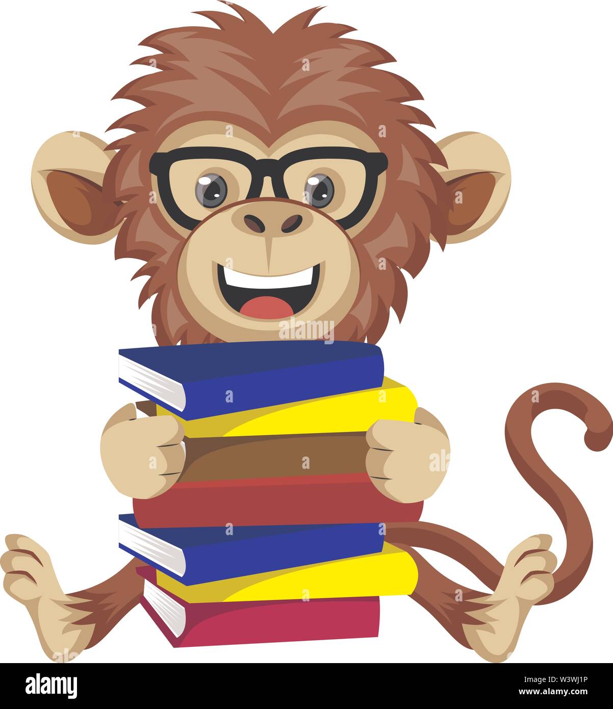Monkey Writing Clipart