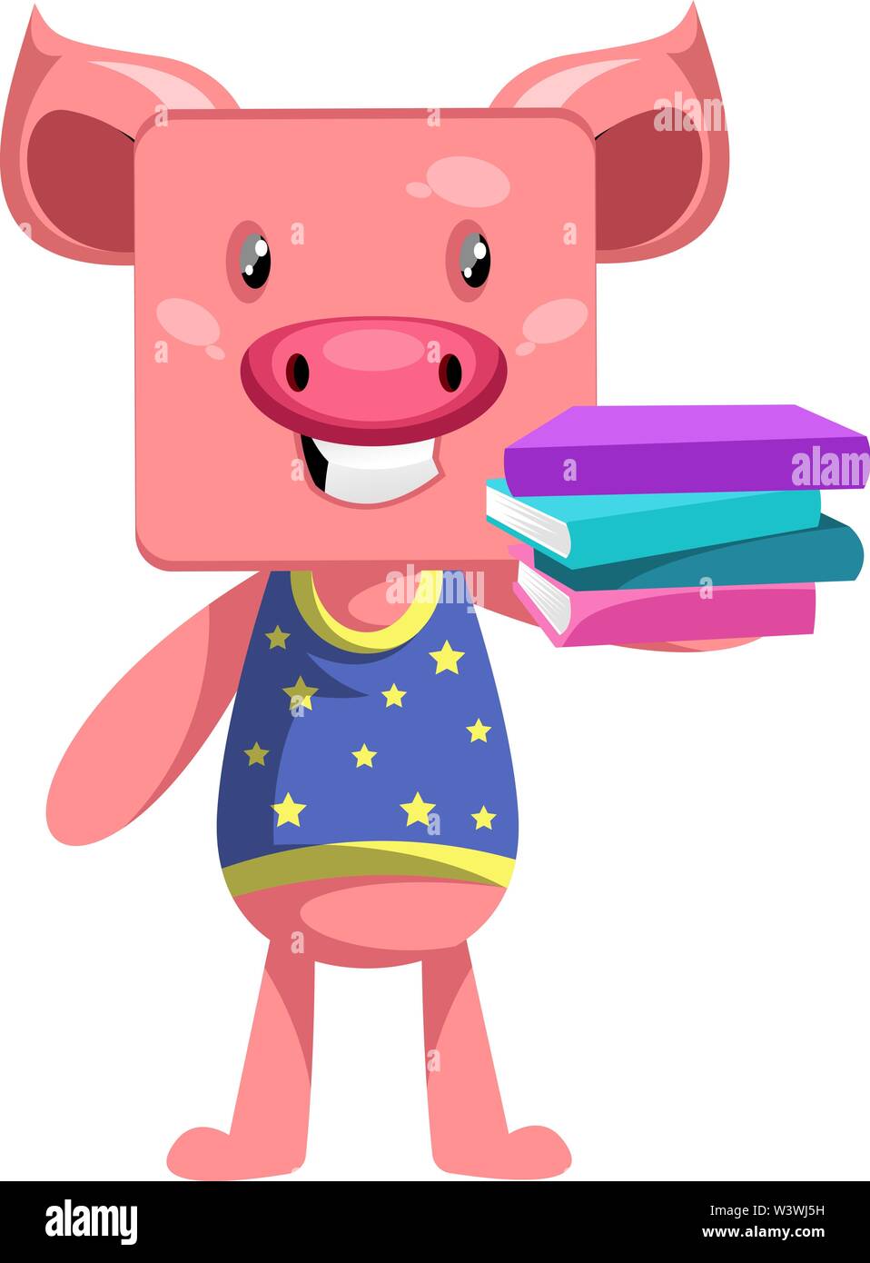 Pig vector element design Cut Out Stock Images & Pictures - Alamy