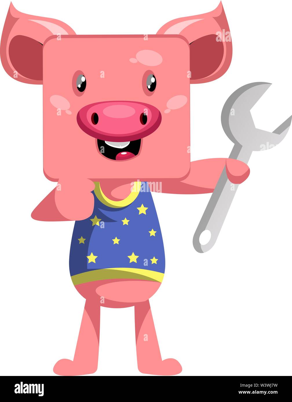 Pig mechanic Stock Vector Images - Alamy