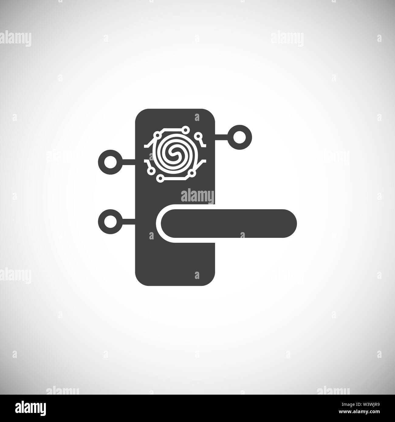 Smart lock icon on background for graphic and web design. Simple ...