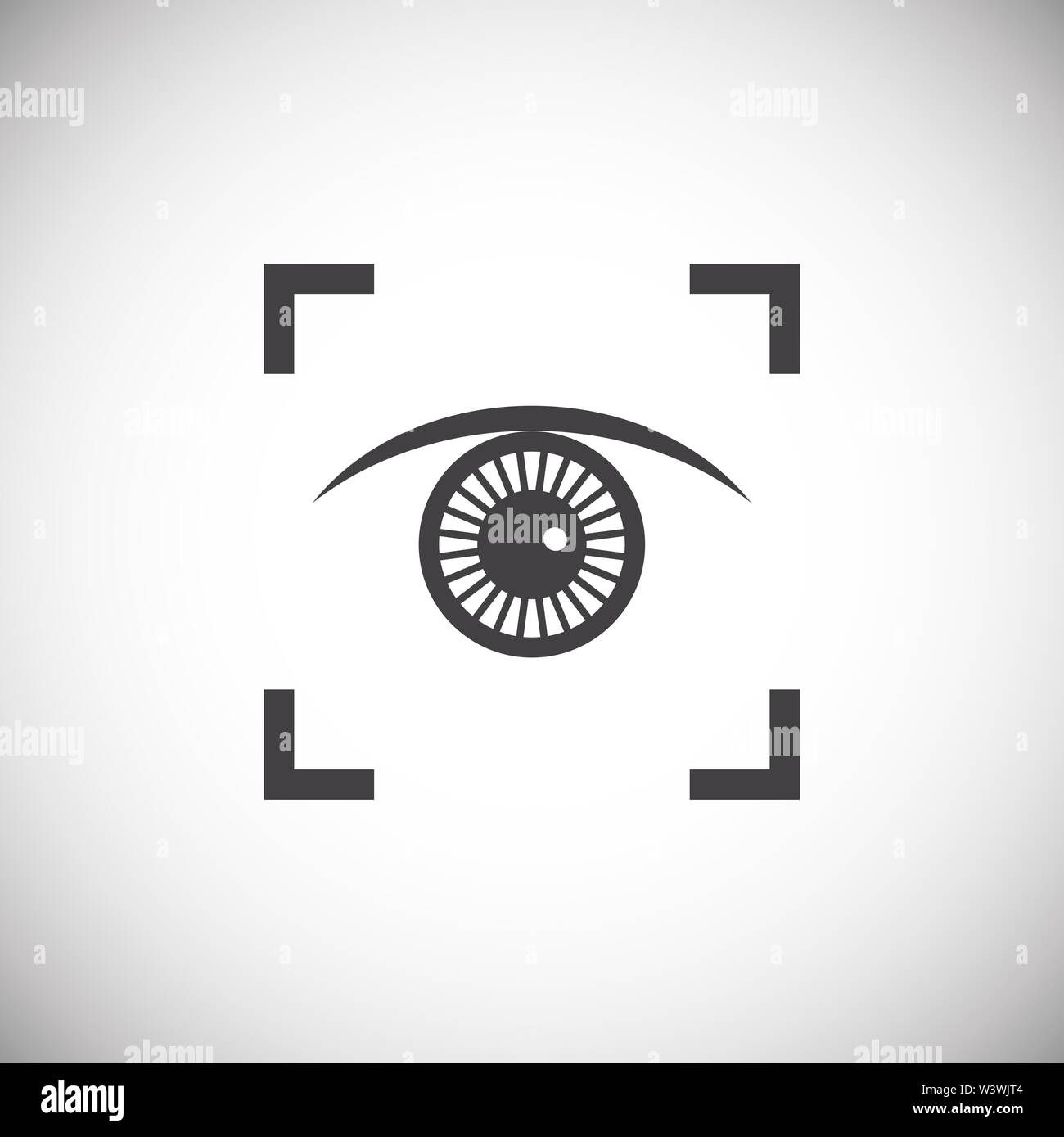 Human scanning related icon on background for graphic and web design ...