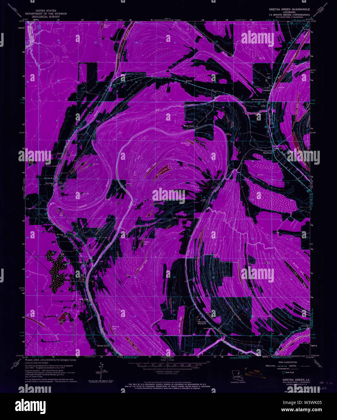 Gretna louisiana map hi-res stock photography and images - Alamy