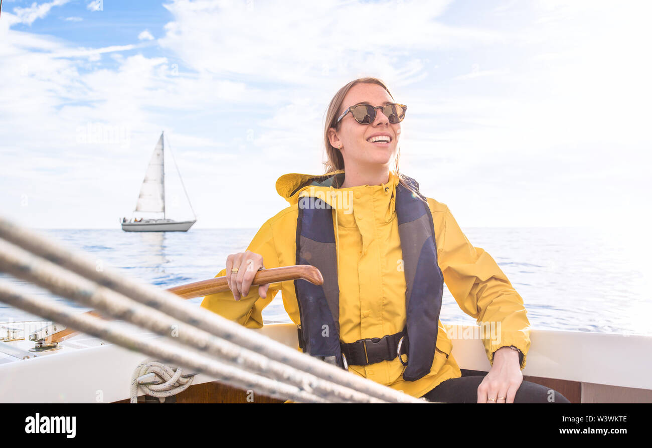 Boating people sailing hi-res stock photography and images - Alamy