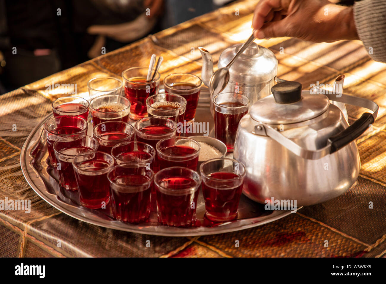 Hibiscus Tea service in Egypt Stock Photo - Alamy