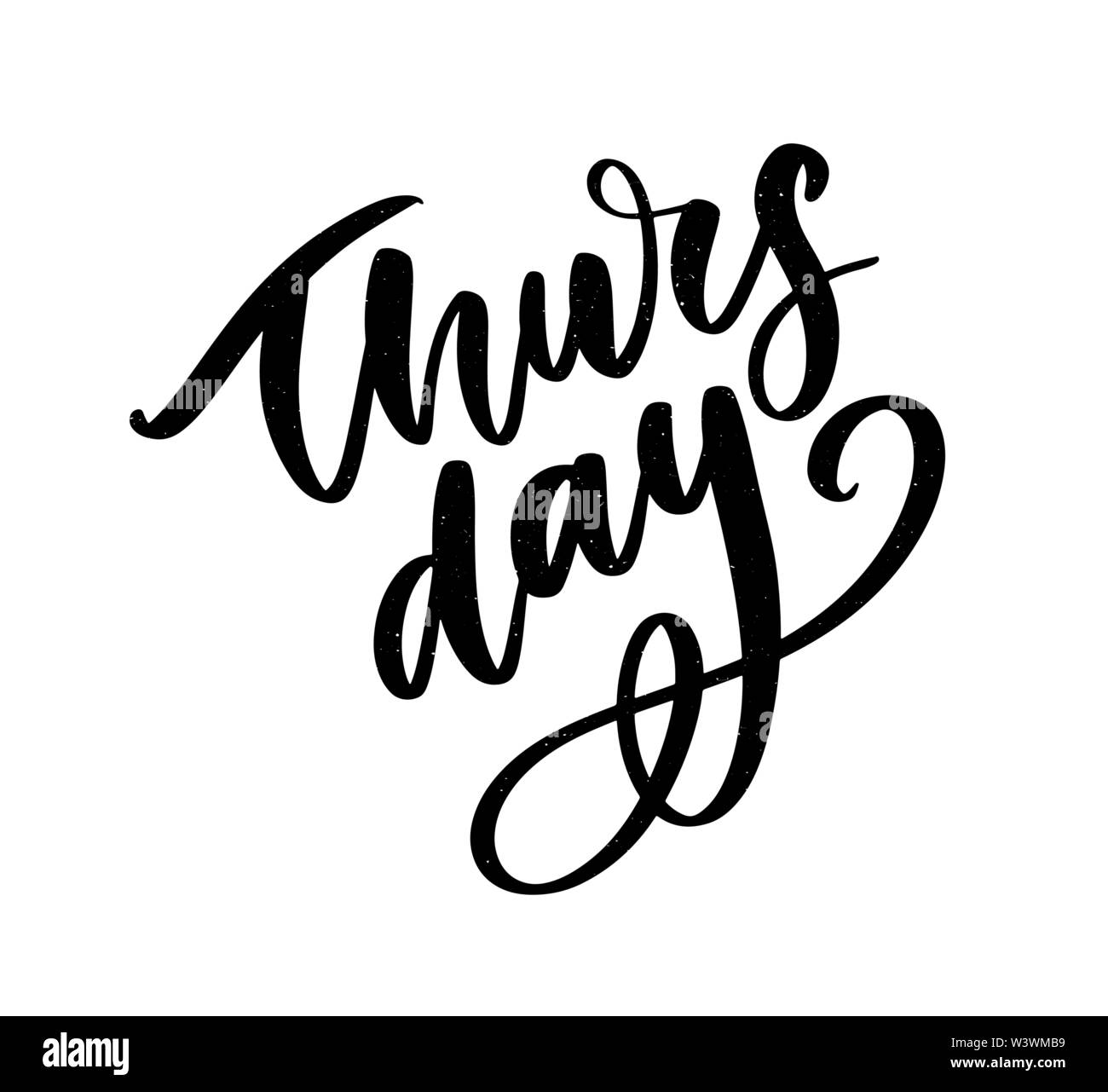Happy Thursday - Fireworks - Today, Day, weekdays, calender Lettering ...