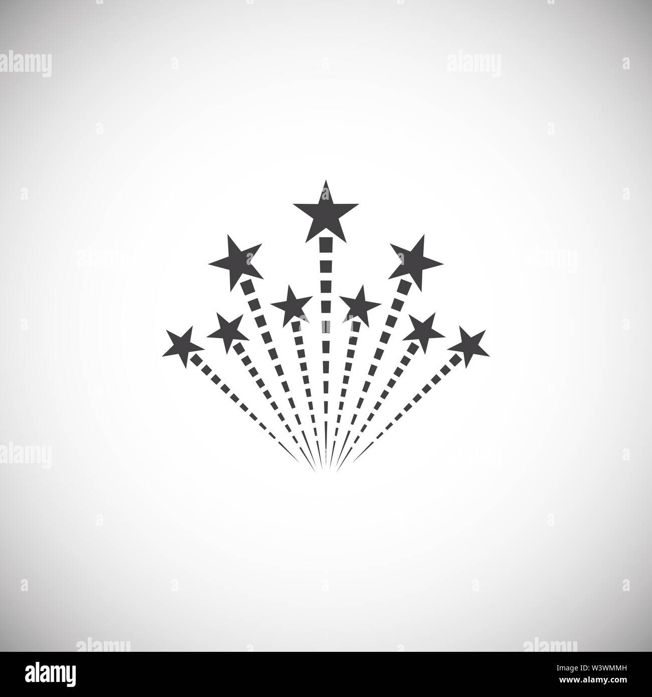 Firework related icon on background for graphic and web design. Simple ...