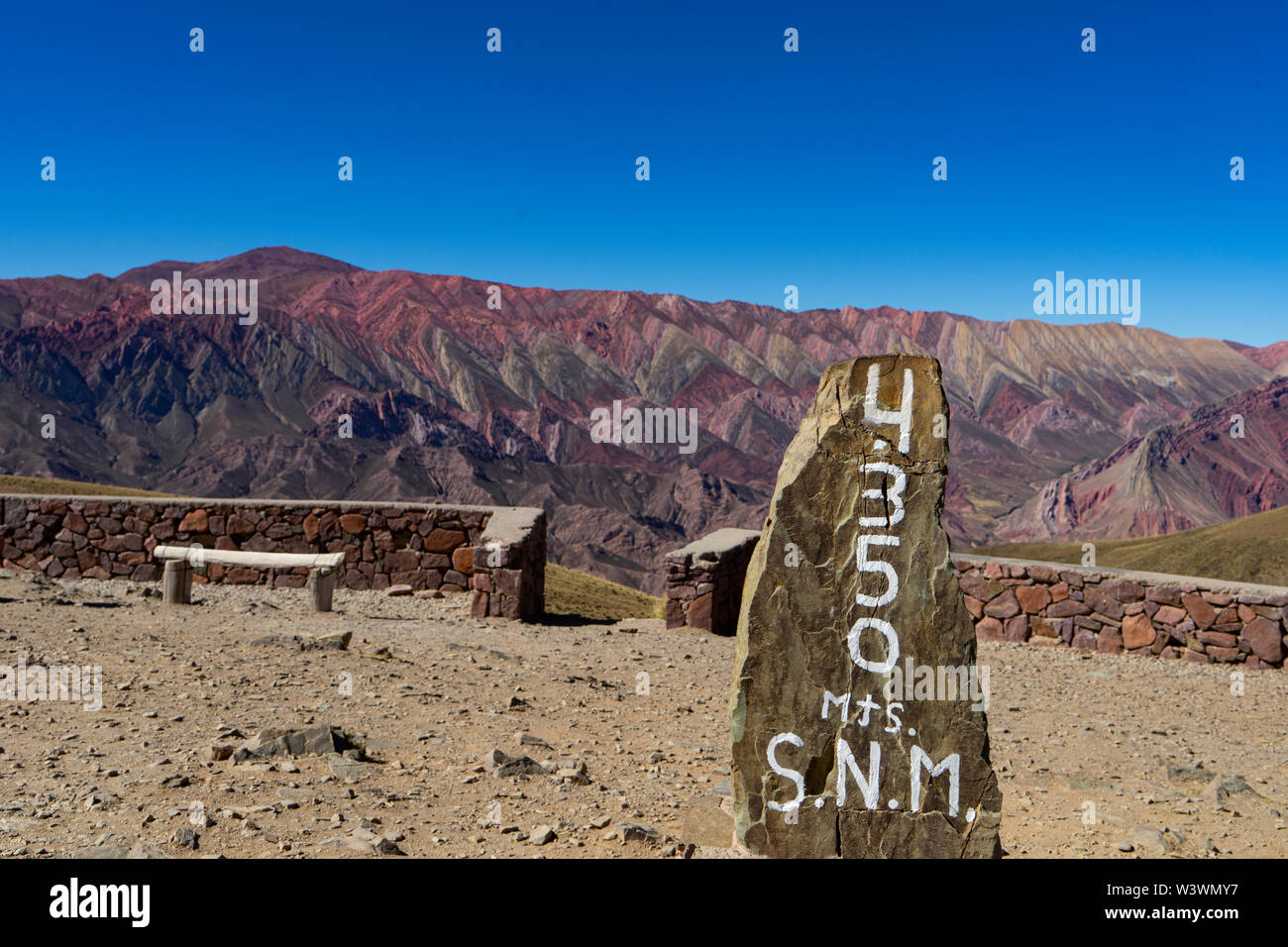 hornocal o Cerro De 14 Colores in argentina Stock Photo - Alamy