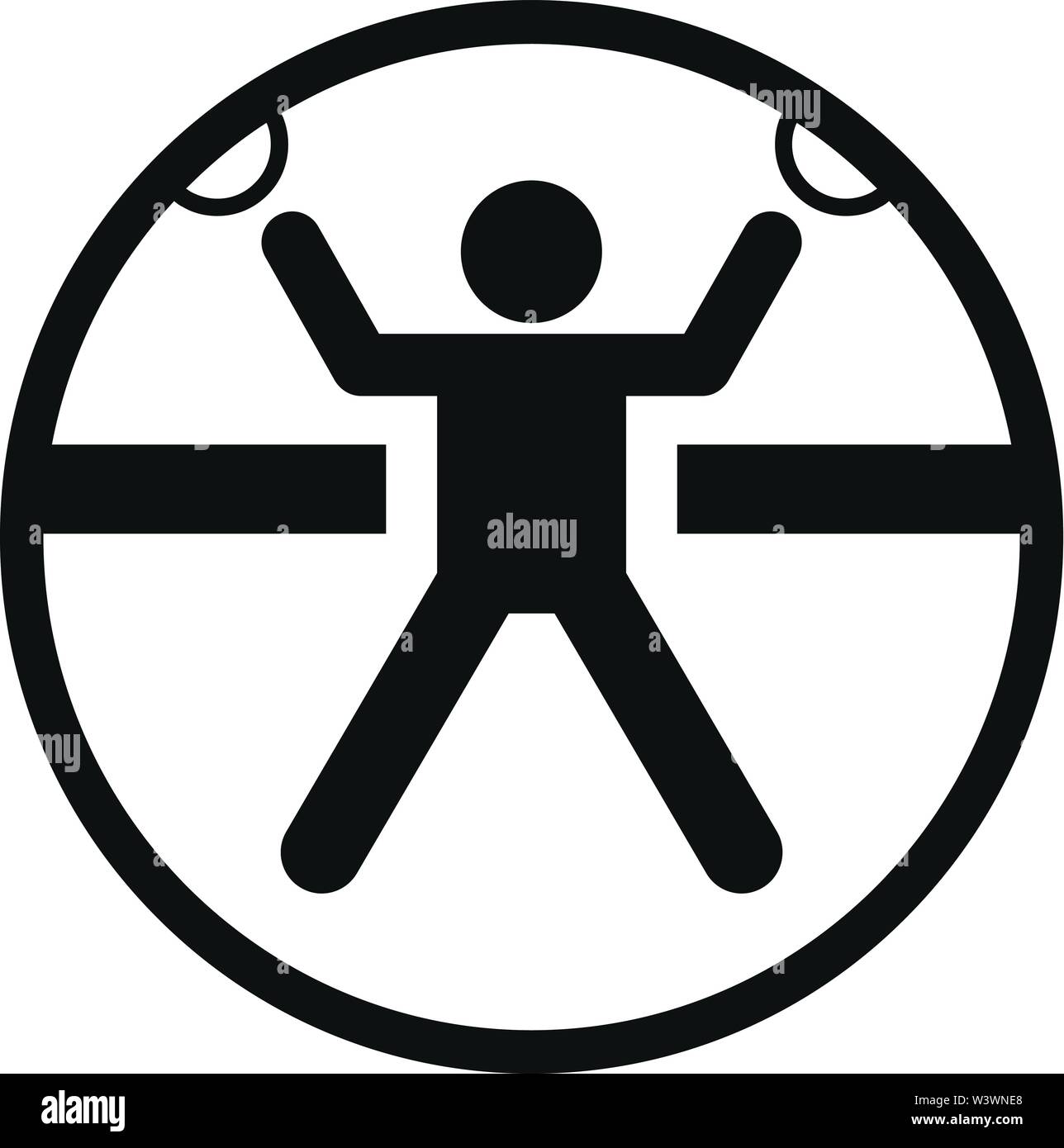 Zorb icon. Simple illustration of zorb vector icon for web design ...