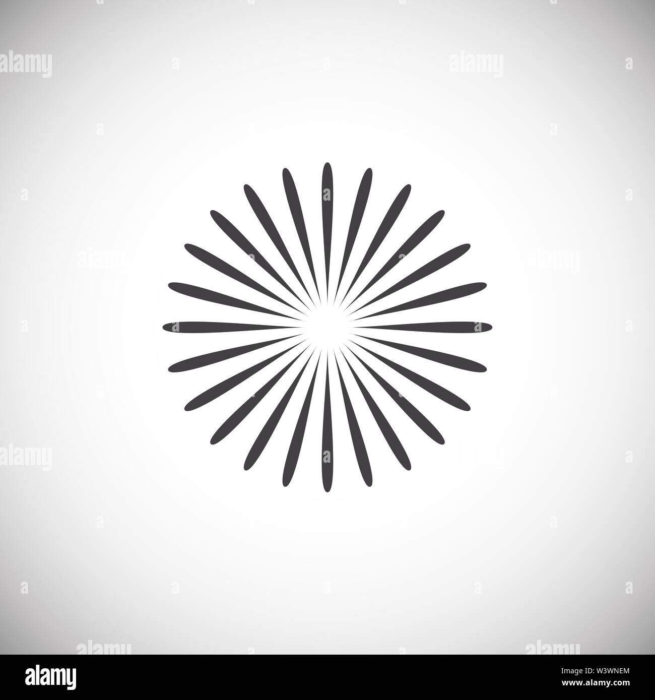 Firework related icon on background for graphic and web design. Simple ...