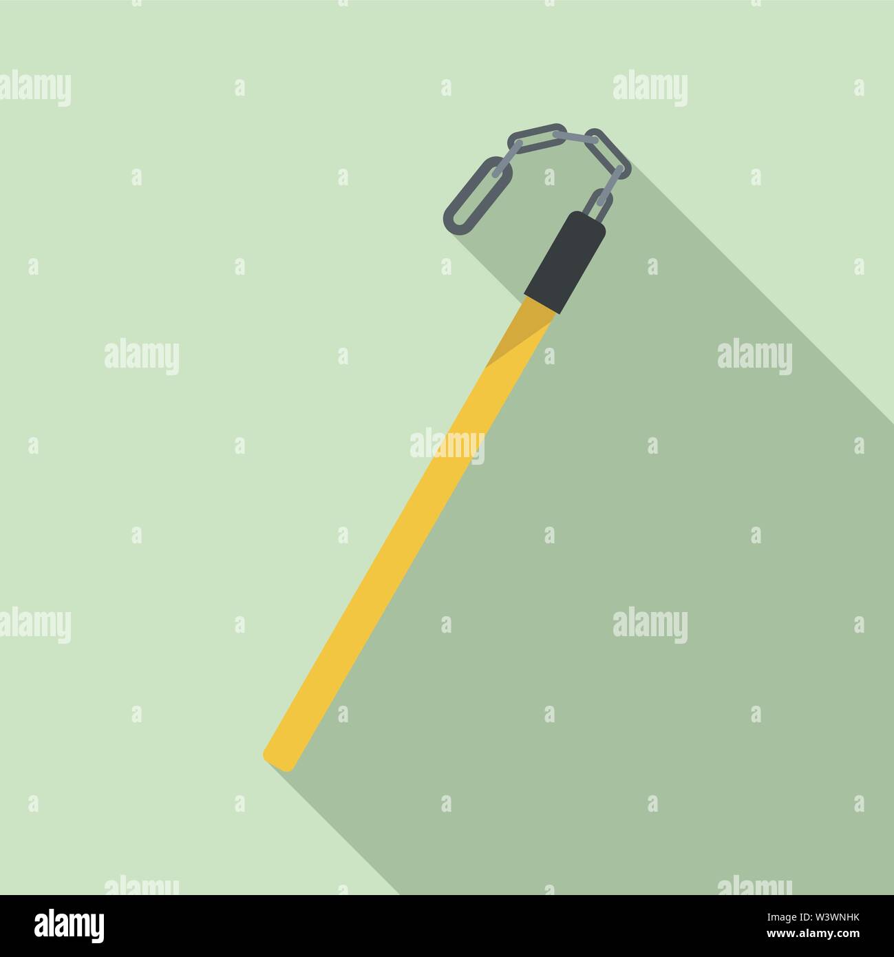Fiberglass stick icon. Flat illustration of fiberglass stick vector ...