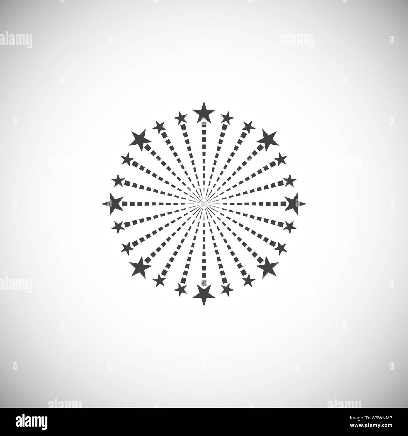 Firework related icon on background for graphic and web design. Simple ...