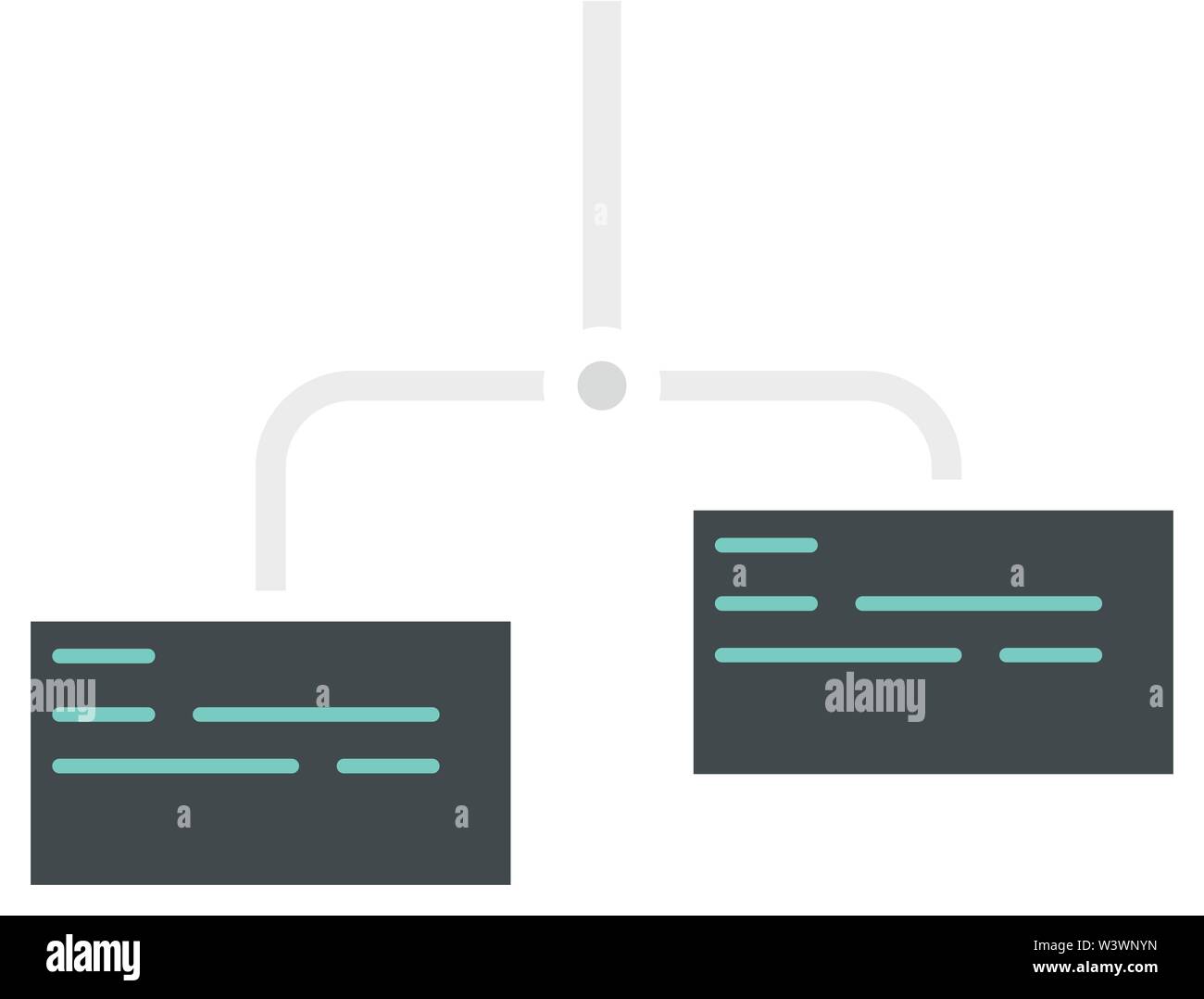 Surgery monitor icon. Flat illustration of surgery monitor vector icon ...
