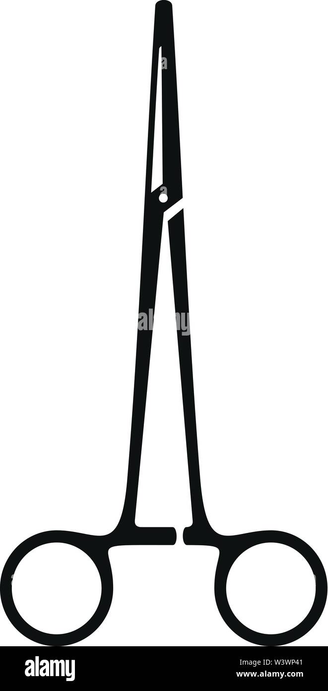 Surgery forceps icon. Simple illustration of surgery forceps vector ...