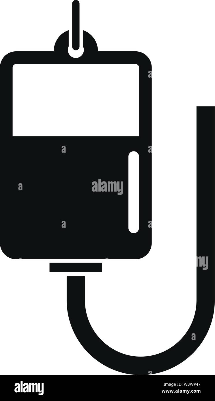 Blood package icon. Simple illustration of blood package vector icon ...