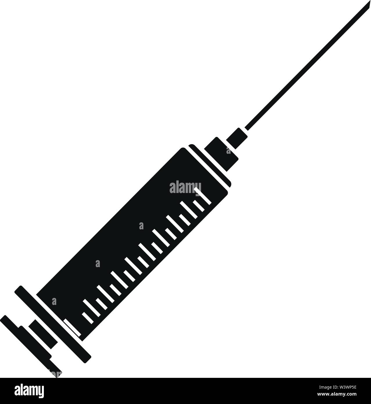 Syringe icon. Simple illustration of syringe vector icon for web design ...