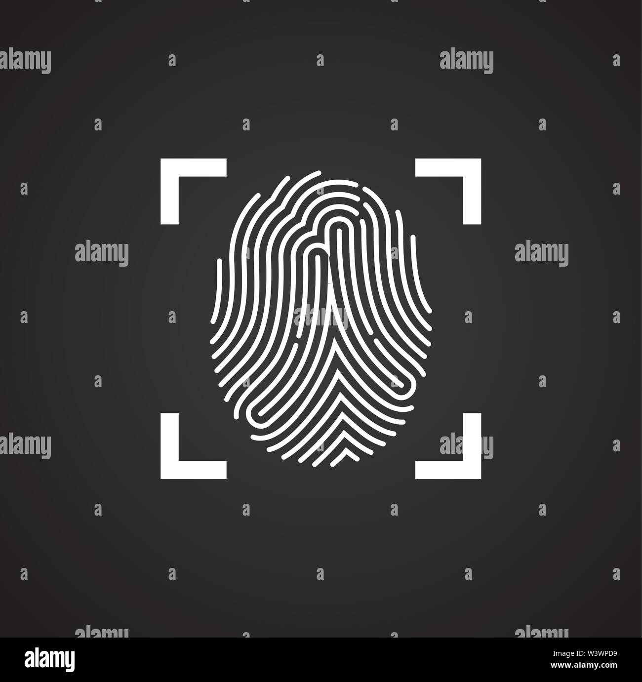 Human scanning related icon on background for graphic and web design ...