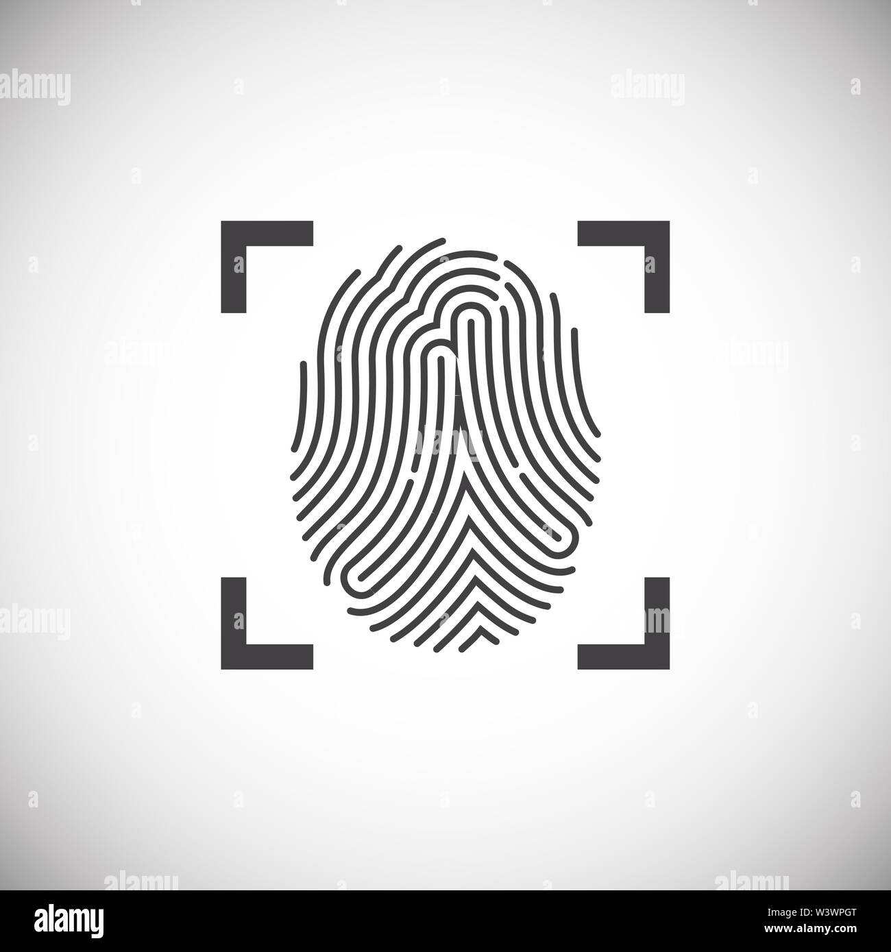 Human scanning related icon on background for graphic and web design ...