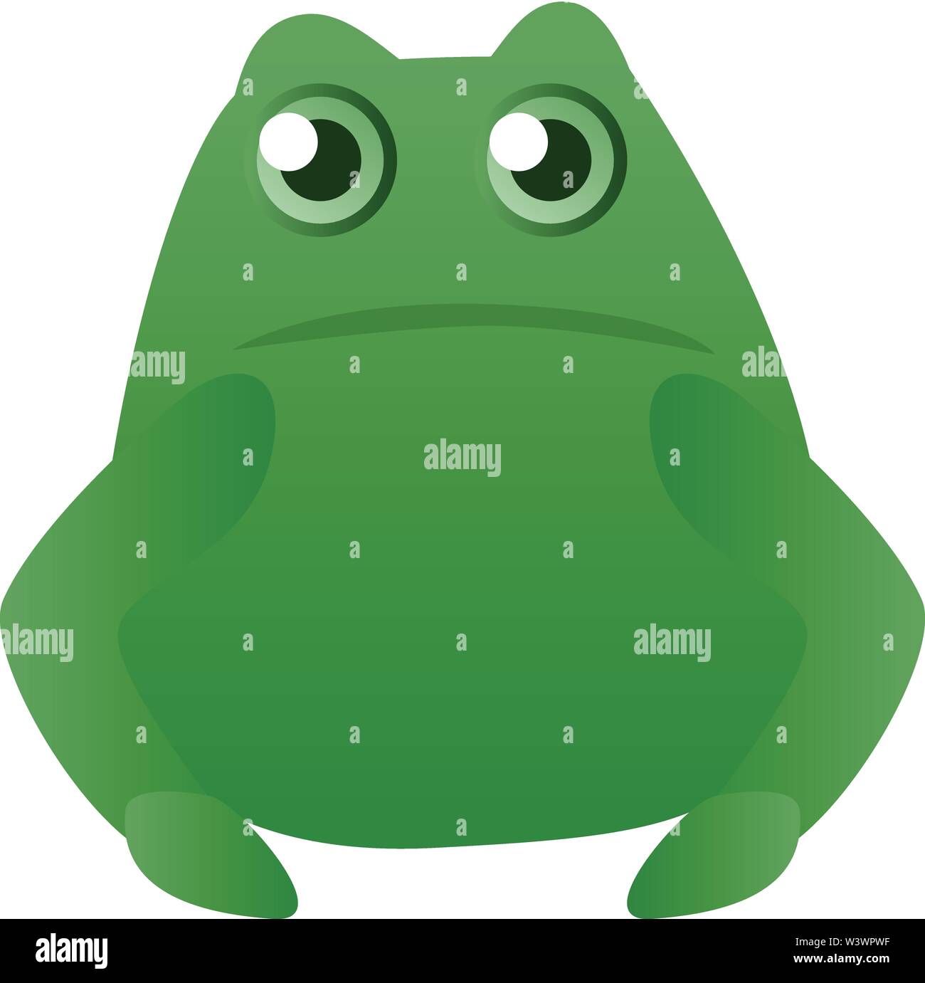 Fat frog icon. Cartoon of fat frog vector icon for web design isolated ...