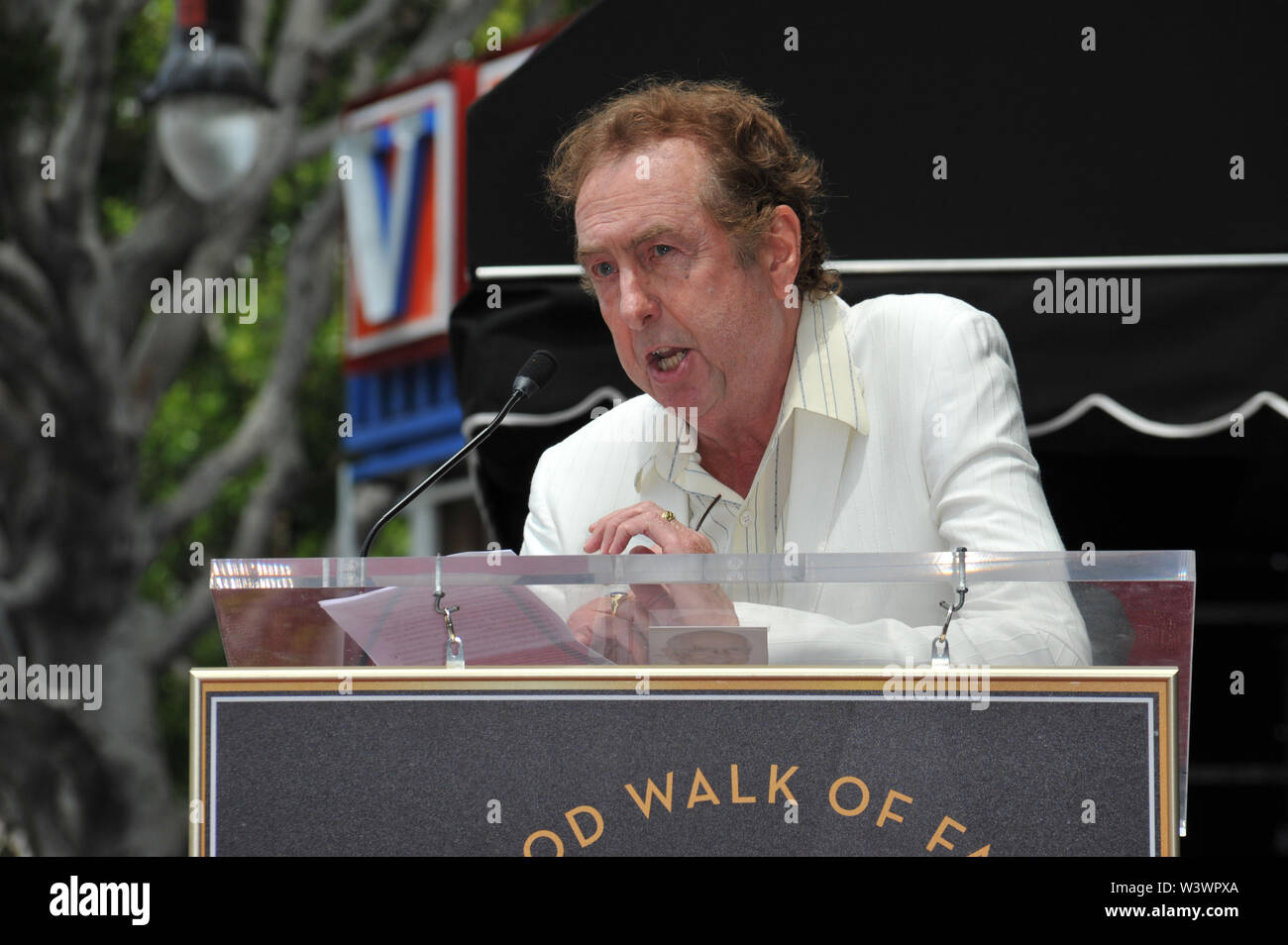 LOS ANGELES, CA. June 02, 2010: Eric Idle on Hollywood Boulevard where ...