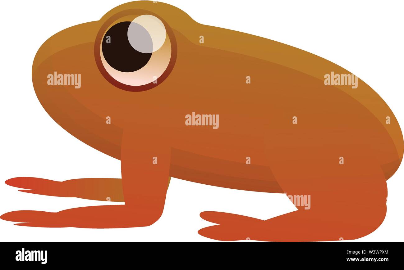 Red frog icon. Cartoon of red frog vector icon for web design isolated ...