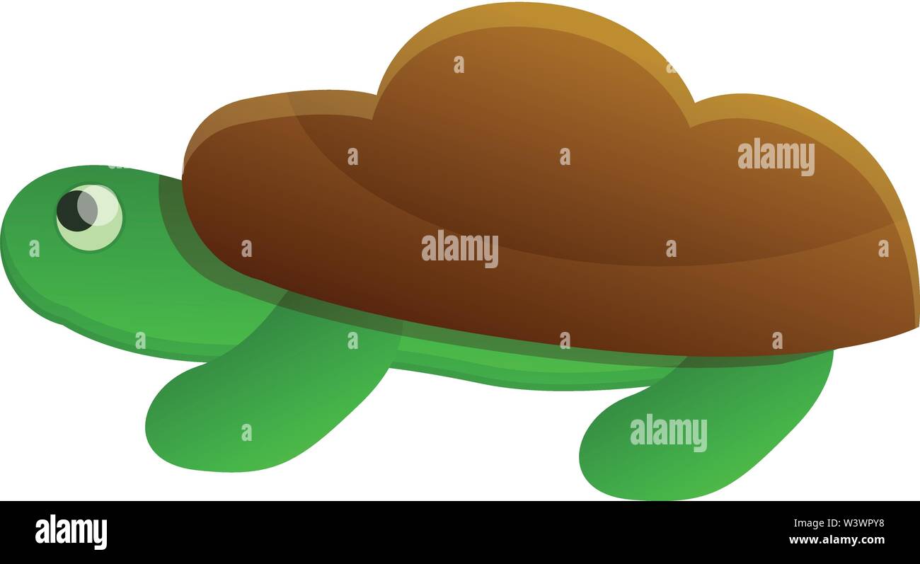 Tropical turtle icon. Cartoon of tropical turtle vector icon for web ...