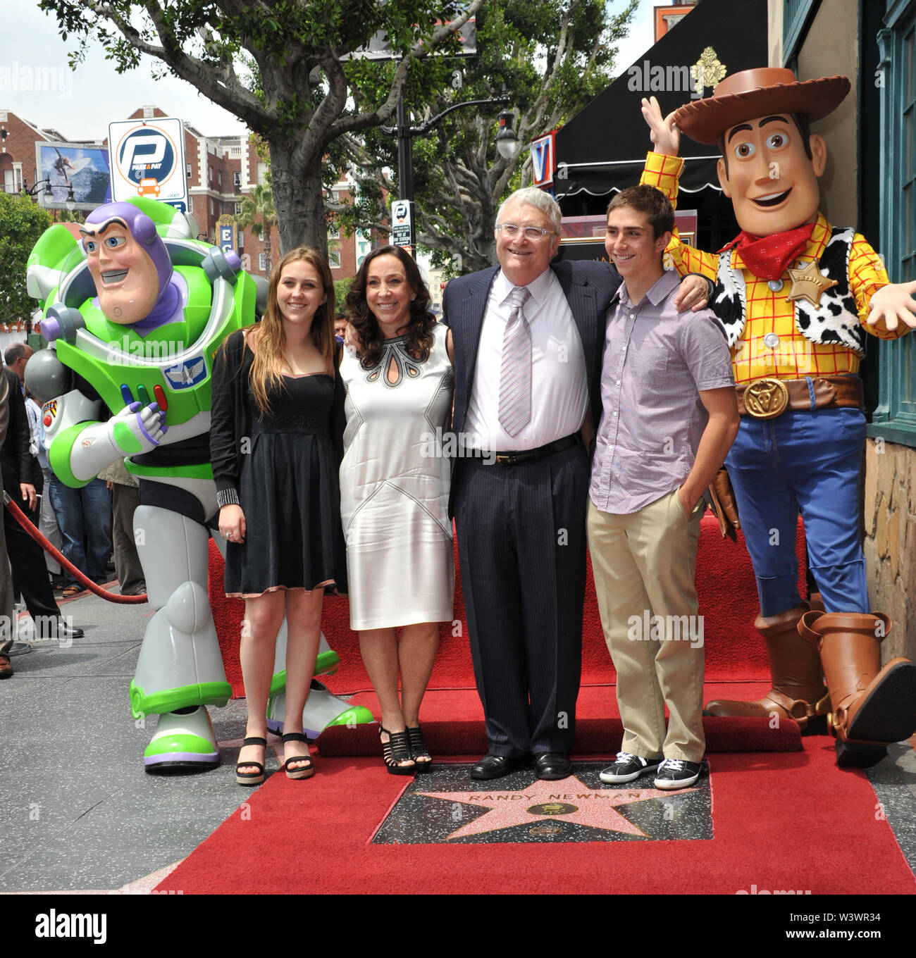 LOS ANGELES, CA. June 02, 2010: Composer Randy Newman & family on ...