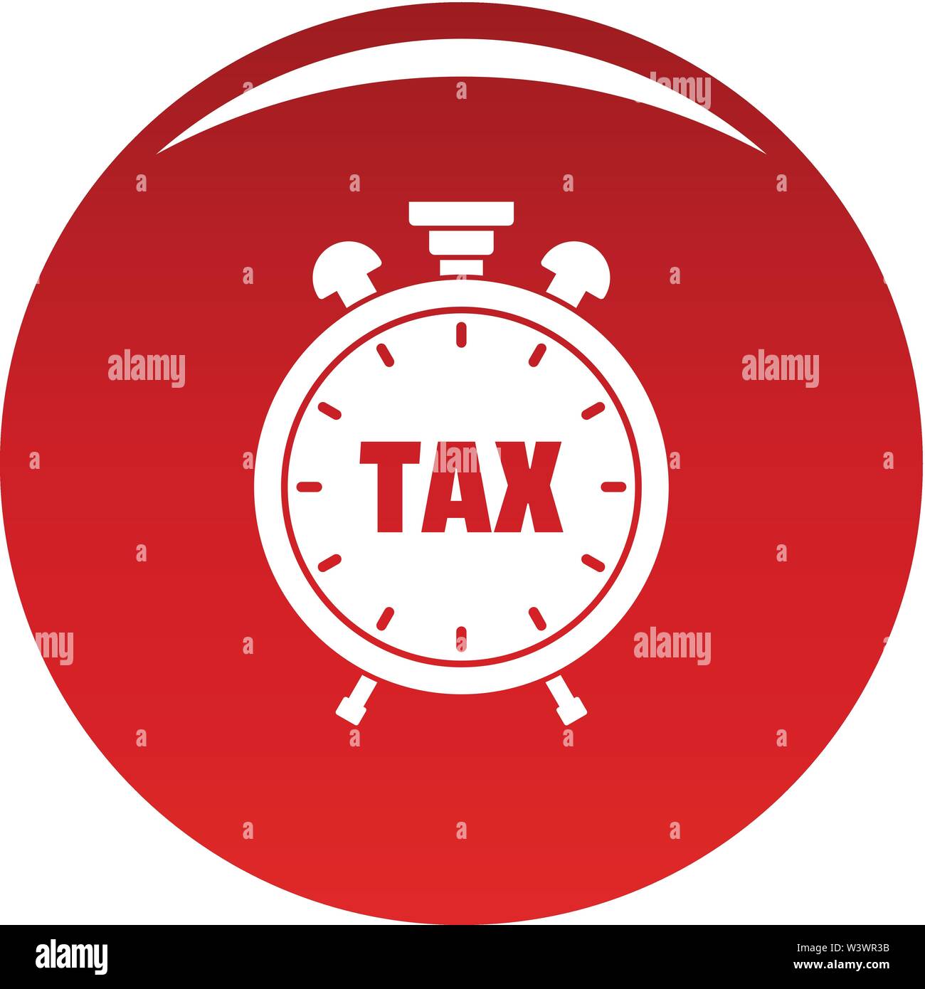 Time tax icon. Simple illustration of time tax vector icon for any ...