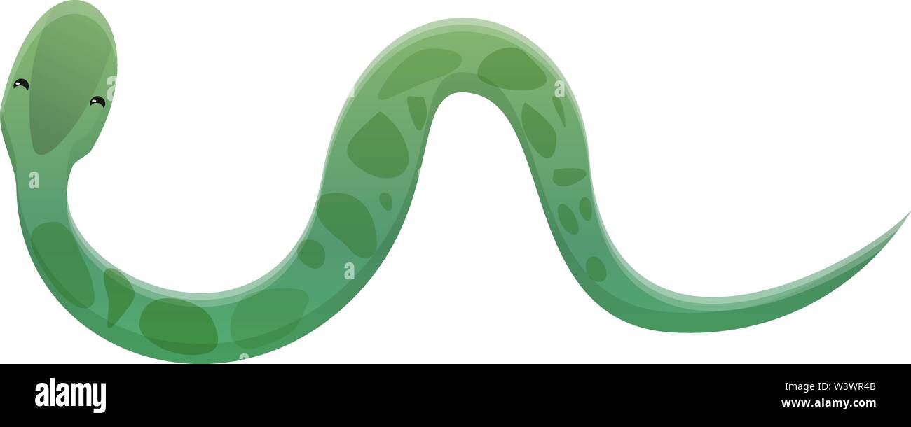 Top view snake icon. Cartoon of top view snake vector icon for web ...