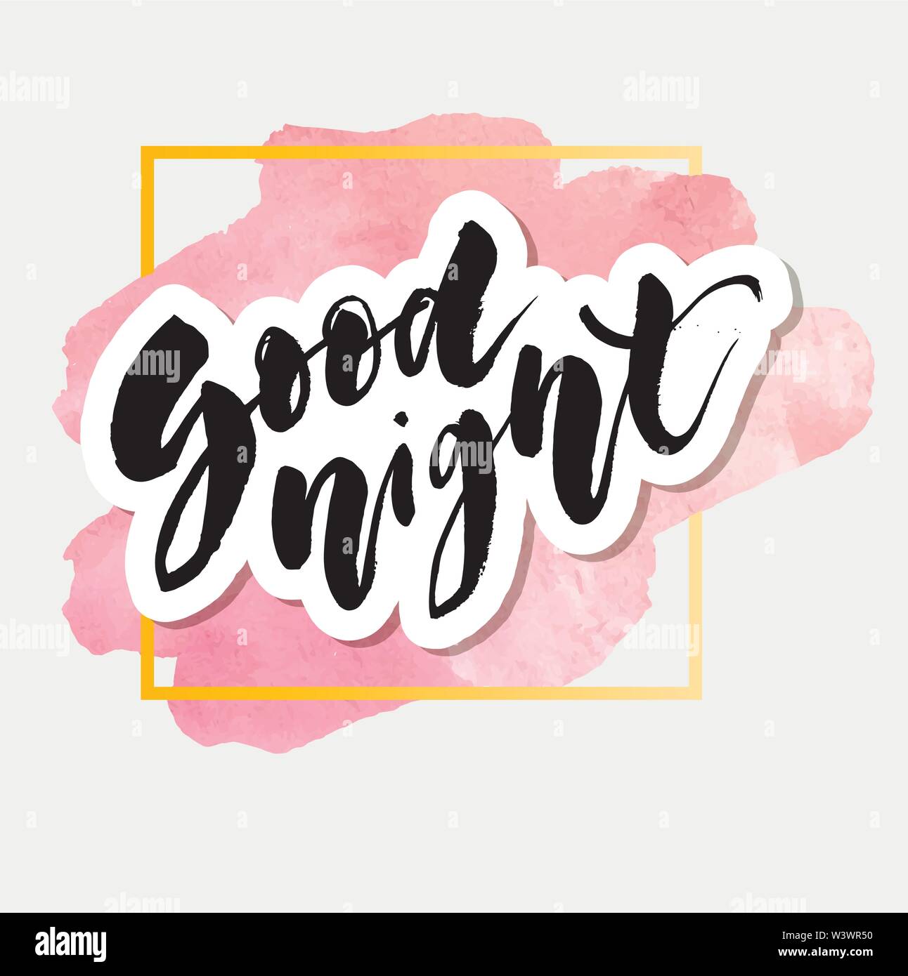 Good Morning Lettering Calligraphy Vector Text Phrase typography Type ...