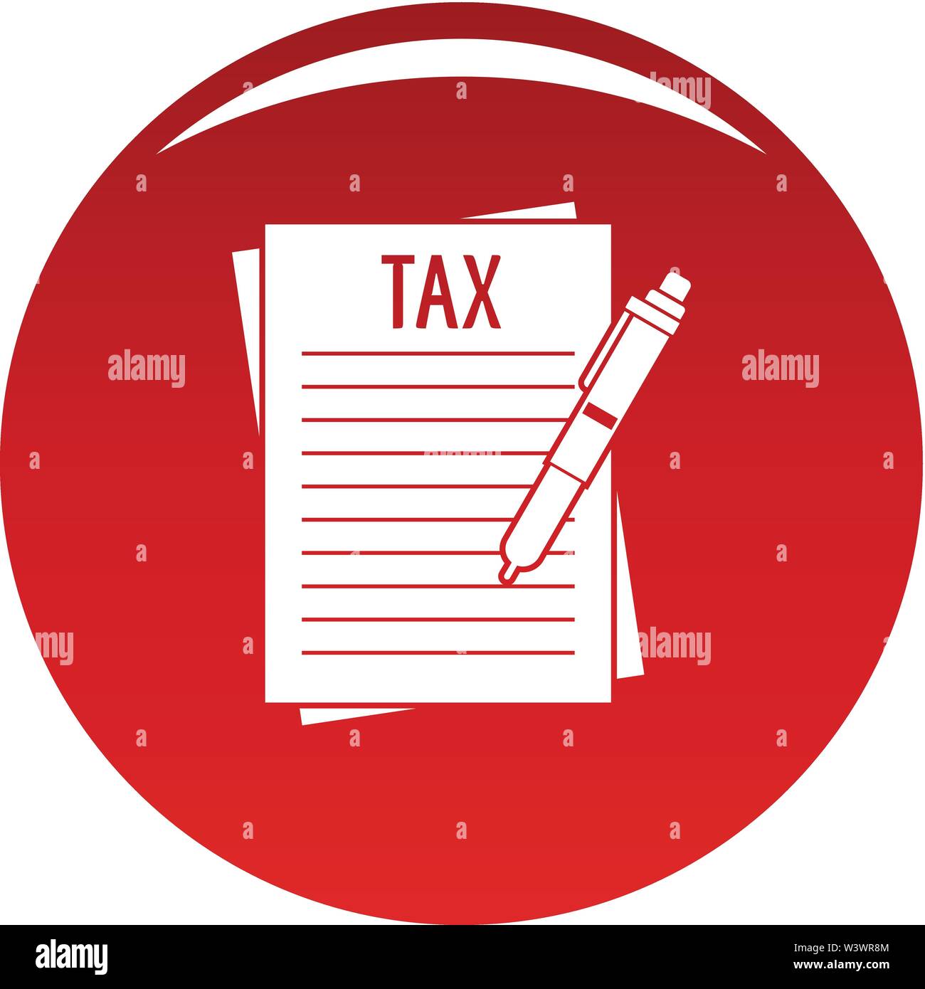 Income declaration icon. Simple illustration of income declaration ...
