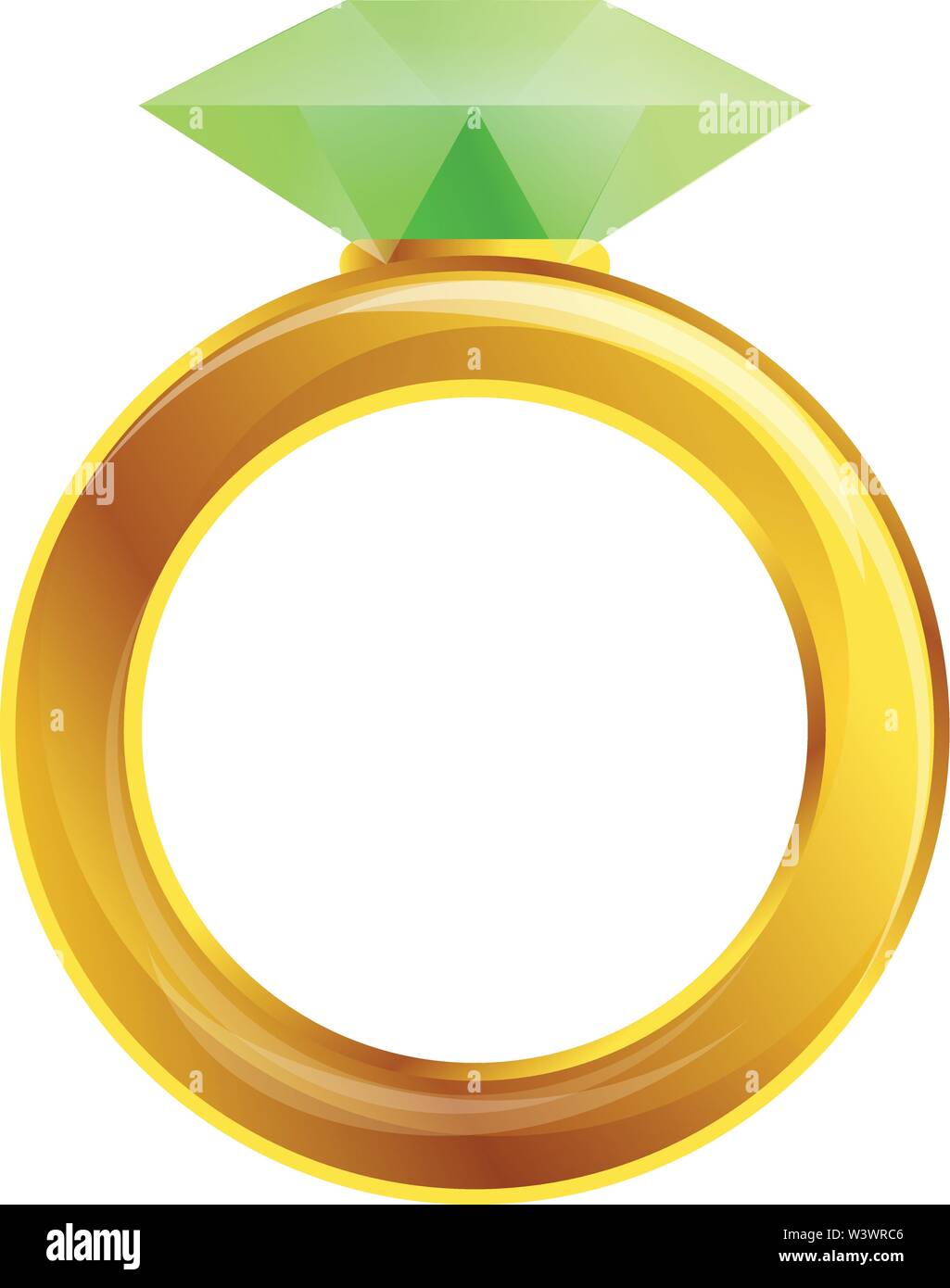 Diamond ring icon. Cartoon of diamond ring vector icon for web design ...