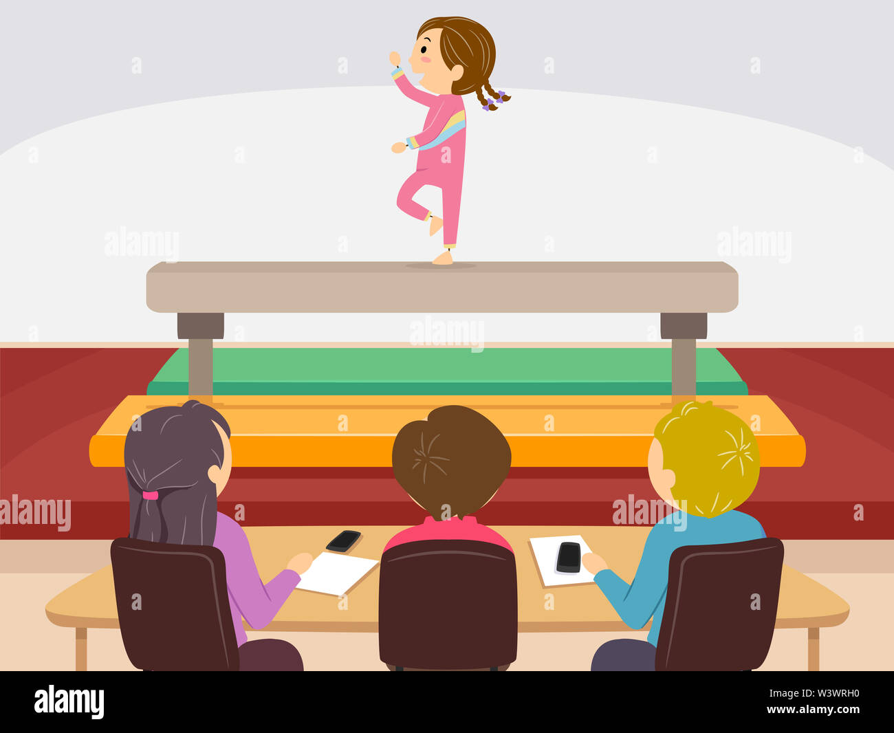 Gymnast clipart hi-res stock photography and images - Alamy