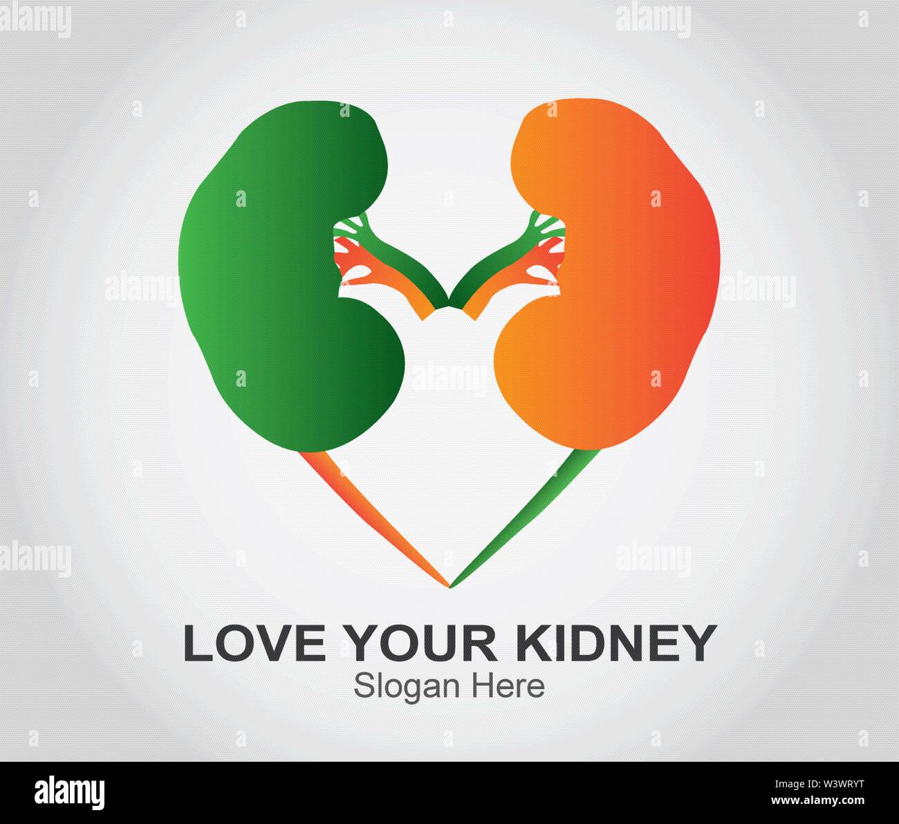 LOVE YOUR KIDNEY LOGO - This logo is combination of heart and kidney ...