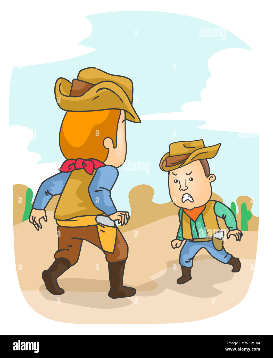 Cowboy duel hi-res stock photography and images - Alamy