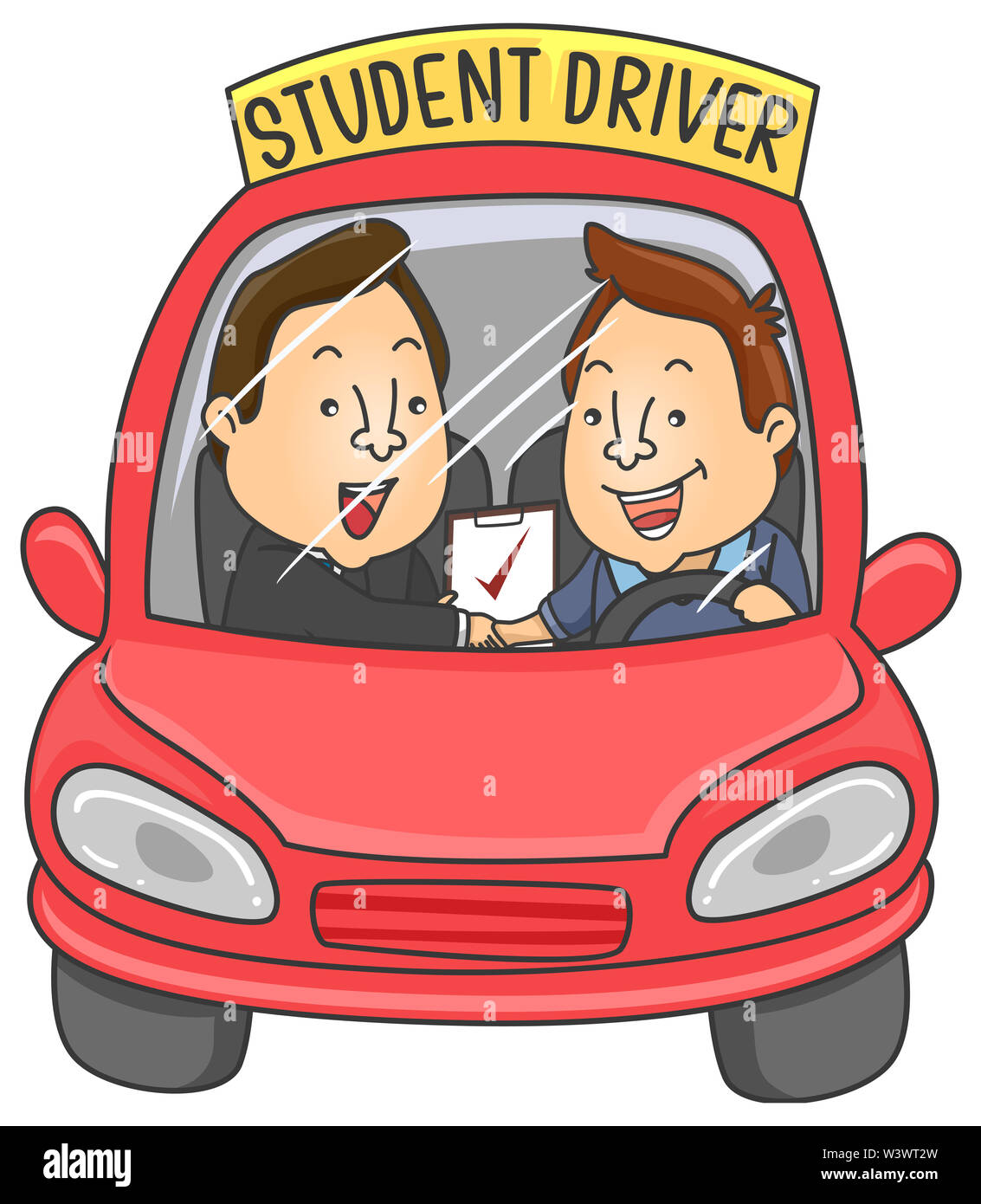 Student driver Cut Out Stock Images & Pictures - Alamy