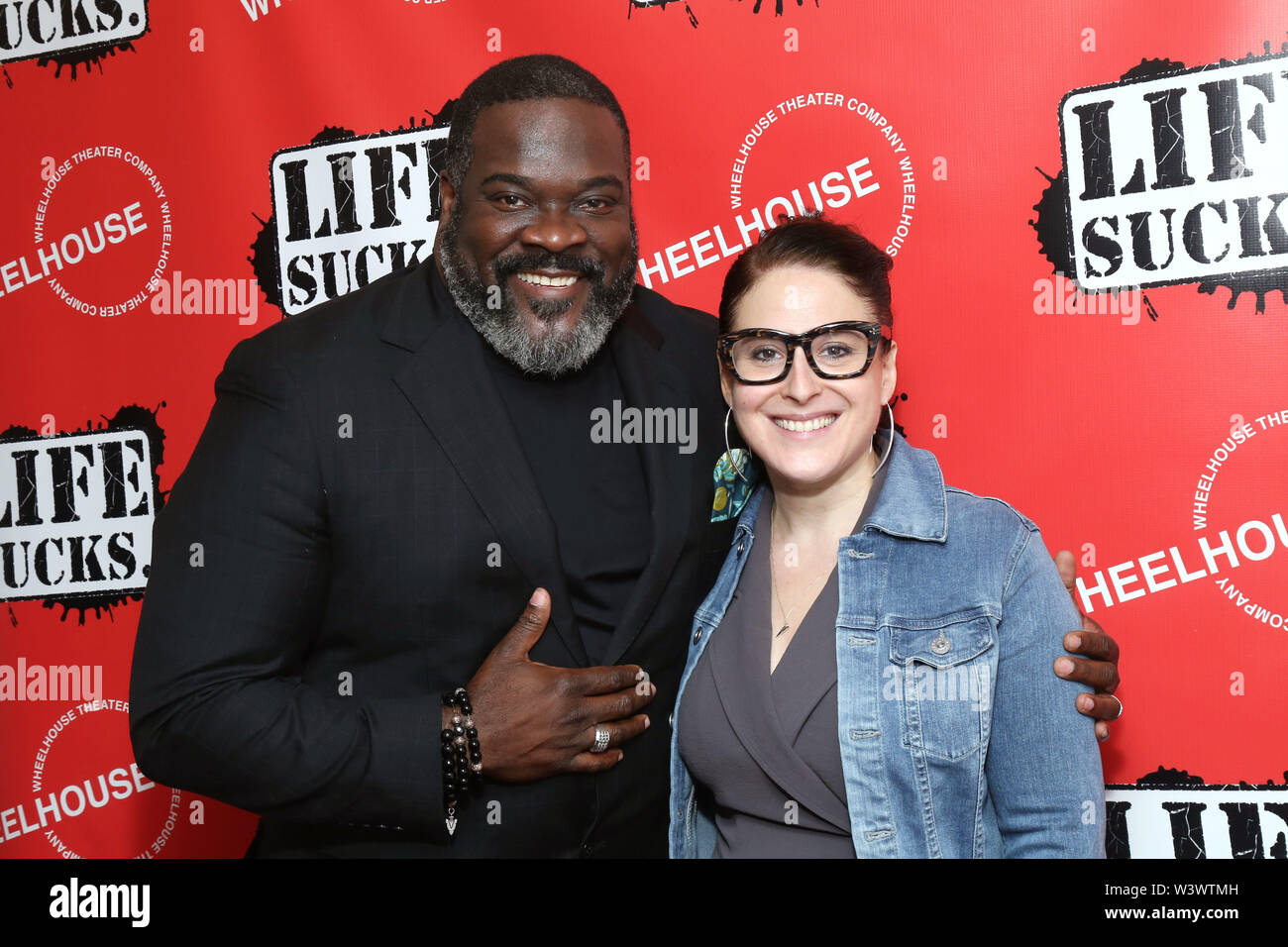 Opening night for Life Sucks held at Theatre Row's Acorn Theatre ...
